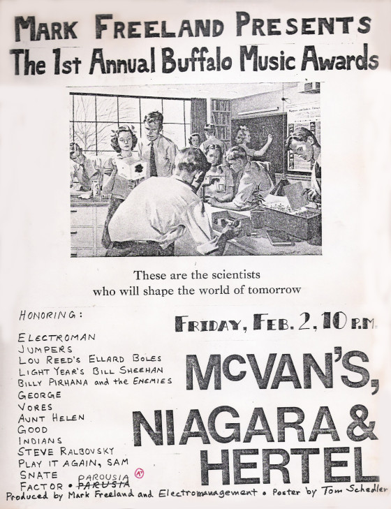 Mark Freeland's 1st Annual "A+" Buffalo Music Awards at McVans Feb 2, 1979